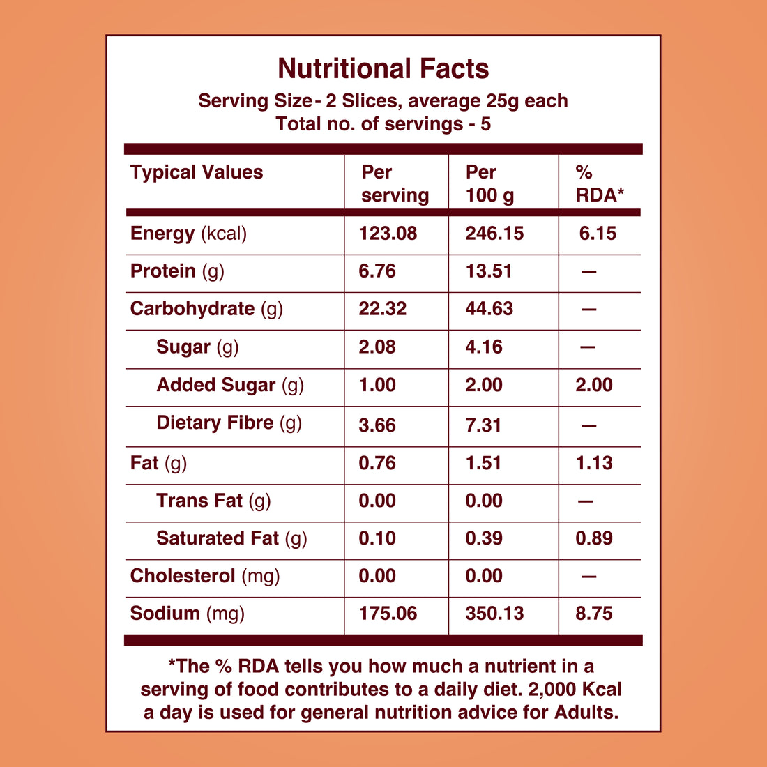 Zero Maida Bread - (Multi Grain)